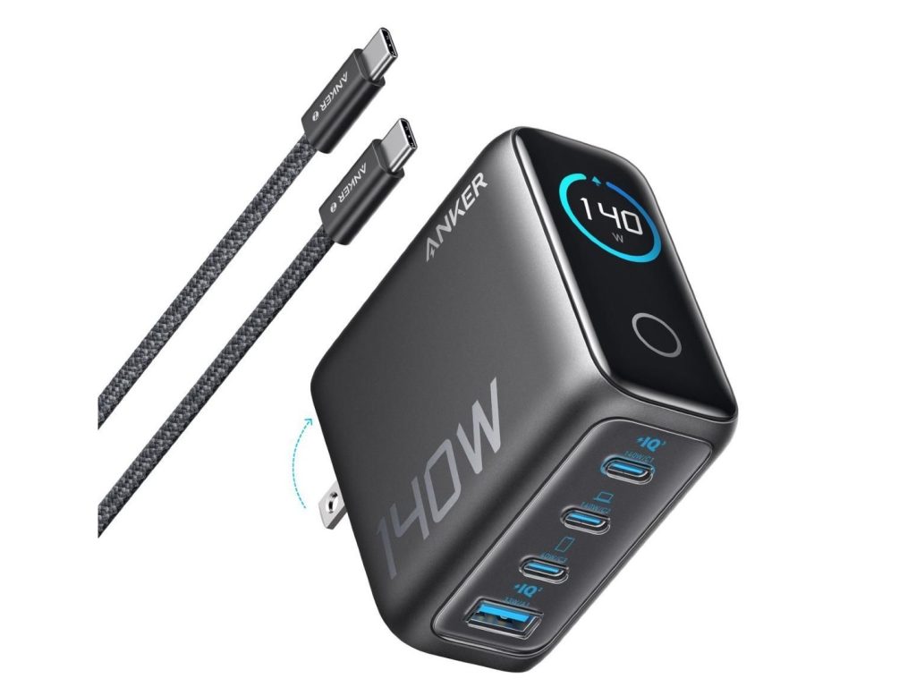 Anker Unveils 140W Charger with Digital Display at CES 2025