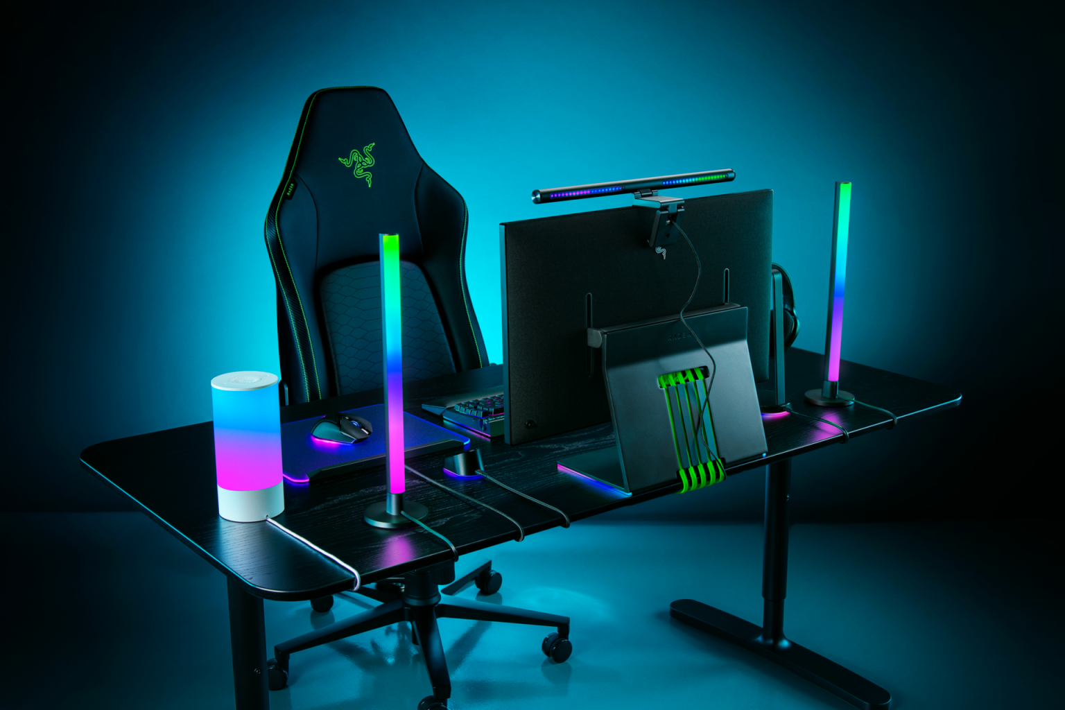 Razer Unveils Aether Light Bars with Chroma RGB at CES 2025