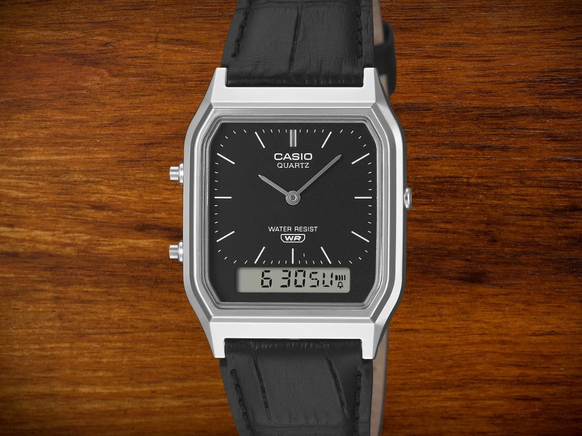 New Casio AQ-230 Hybrid Watches with Leather Straps Launching Soon