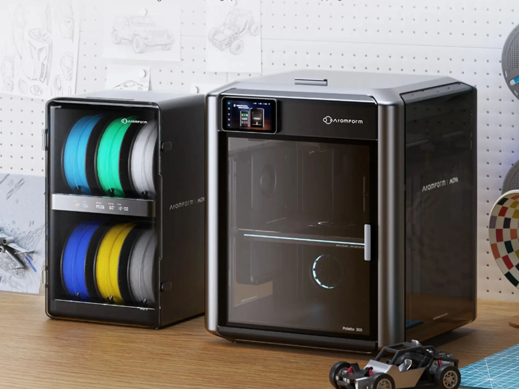 Palette 300: 12-Nozzle 3D Printer with Automatic Color Swapping